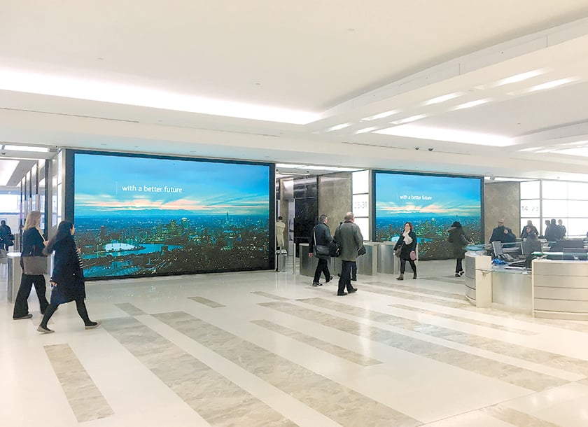 LED Wall Display Solutions at Eaton Experience Center | Electrosonic