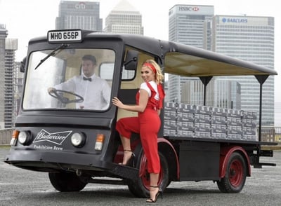 Electric milk float hire: Vintage vehicles for brand activations