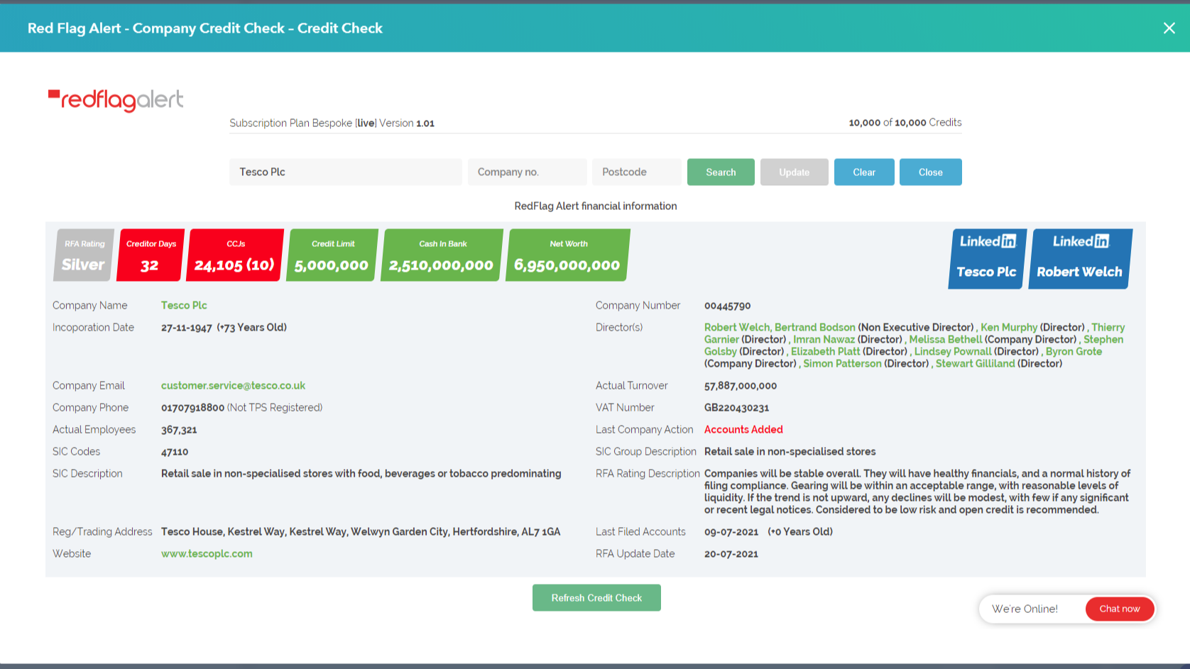 Red Flag Alert Credit Check HubSpot Integration | Connect Them Today