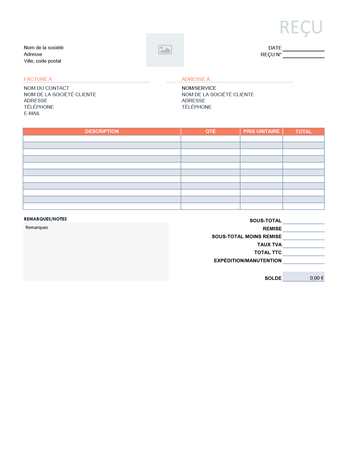 5 modèles et exemples gratuits | Factures et reçus | Excel | HubSpot