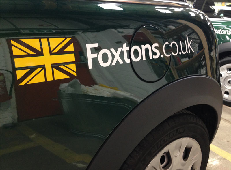 Foxtons corporate fleet vehicle wrap case study