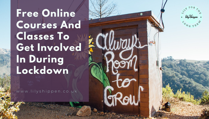 Free Online Courses And Classes To Get Involved In During Lockdown - Lily Shippen