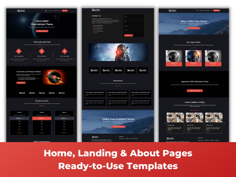 DARK Free Theme by FastestThemes